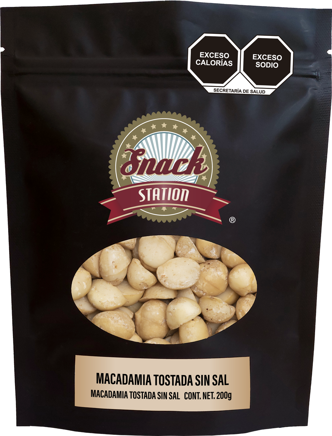 MACADAMIA TOSTADA SIN SAL – SNACK STATION COMPANY